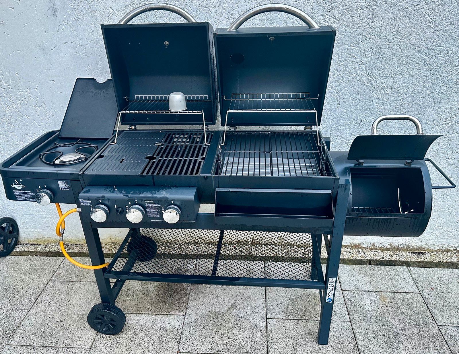 El Fuego Kombigrill Gas Und Holzkohle Edelküche