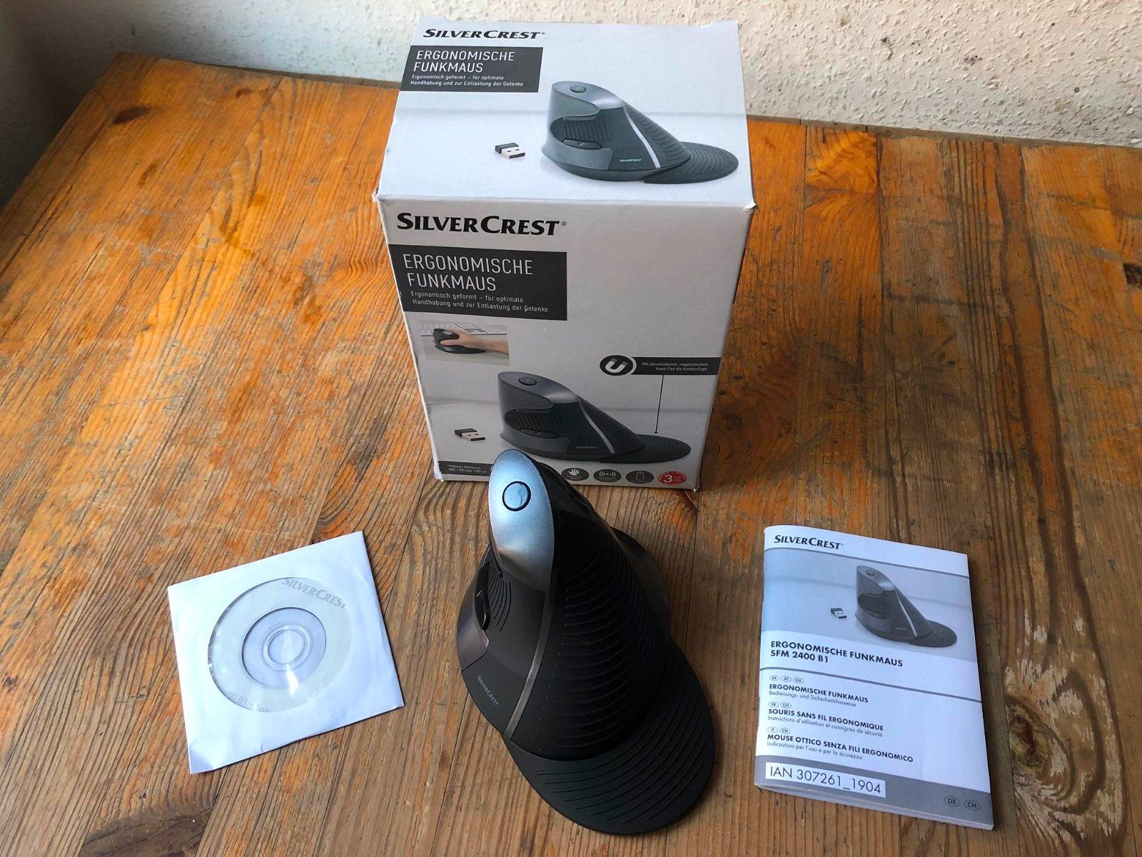 SILVERCREST® Ergonomische Funkmaus »SFM 2400 A1« / »SFM 2400 B1 ...