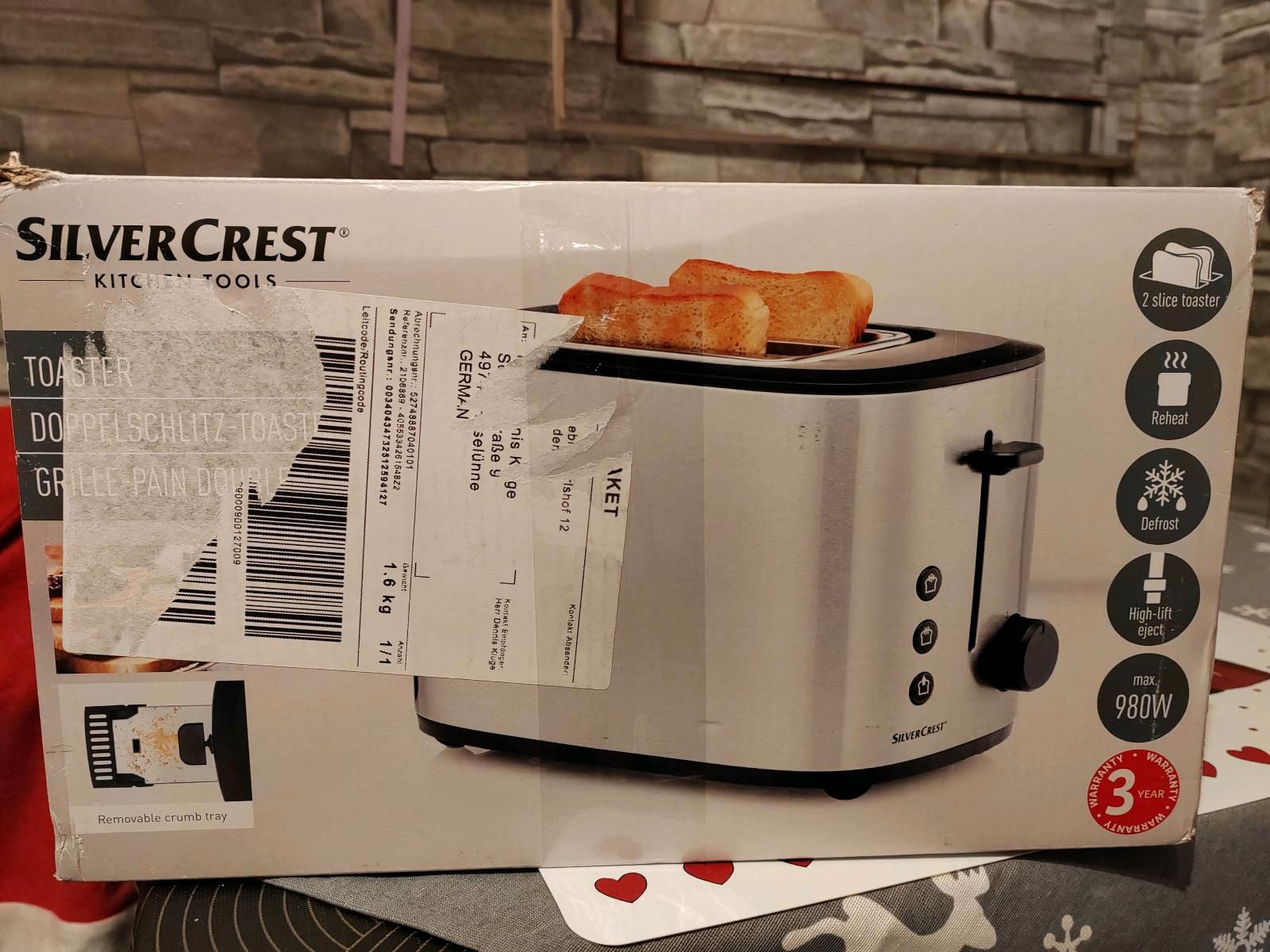 SILVERCREST® KITCHEN TOOLS Edelstahl Toaster STE 950 D1 - EdelKüche