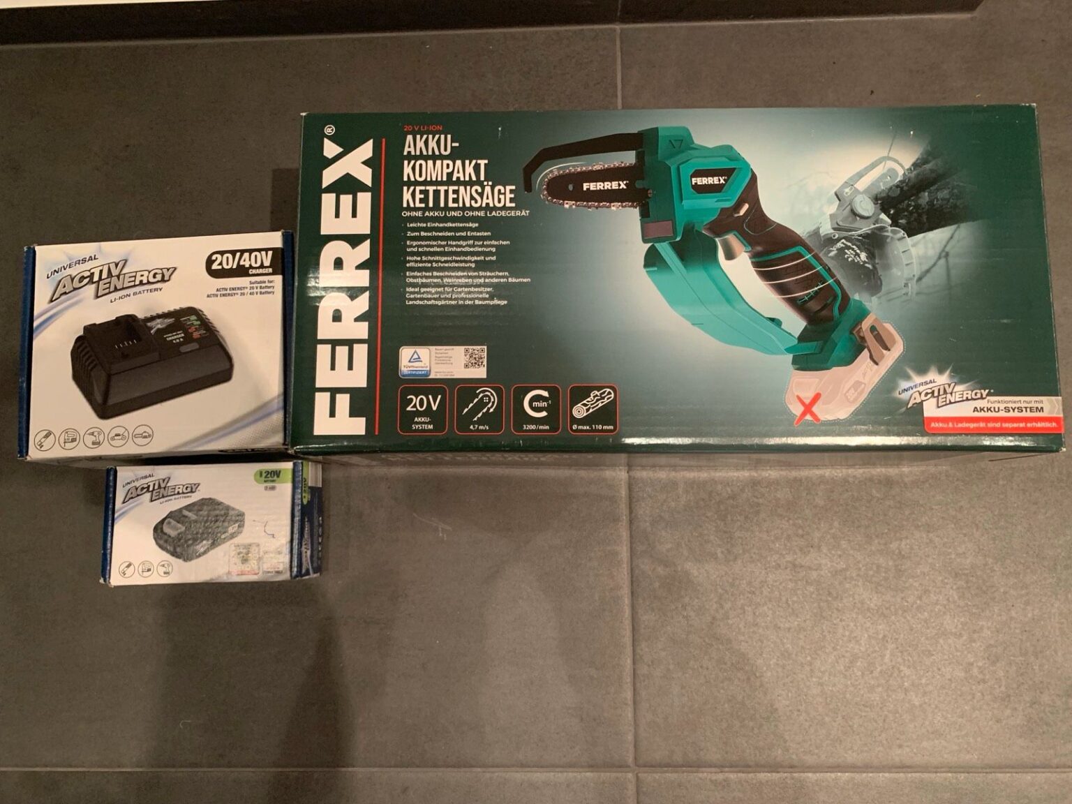 FERREX 20 V Akku-Kompakt-Kettensäge - EdelKüche