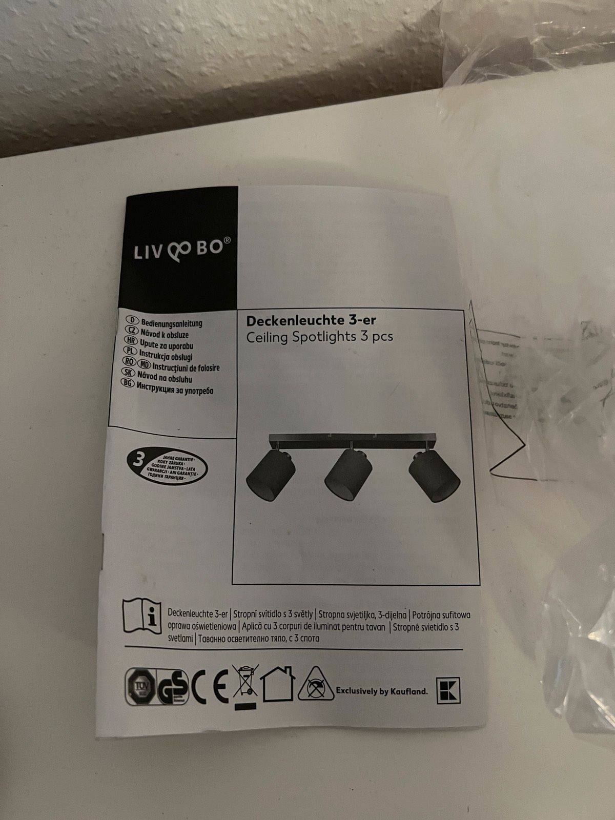 LIV&BO® LED-Deckenleuchte mit 3 Spots - EdelKüche