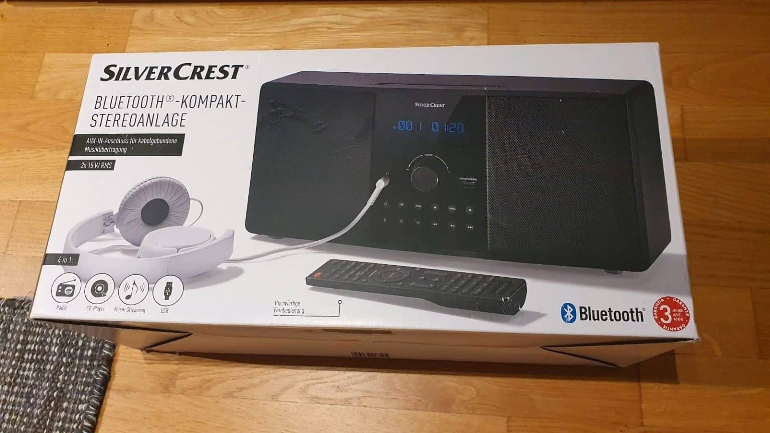 SILVERCREST® Bluetooth®-Kompakt-Stereoanlage DAB+ 2x 15 W RMS »SBMS D30 ...